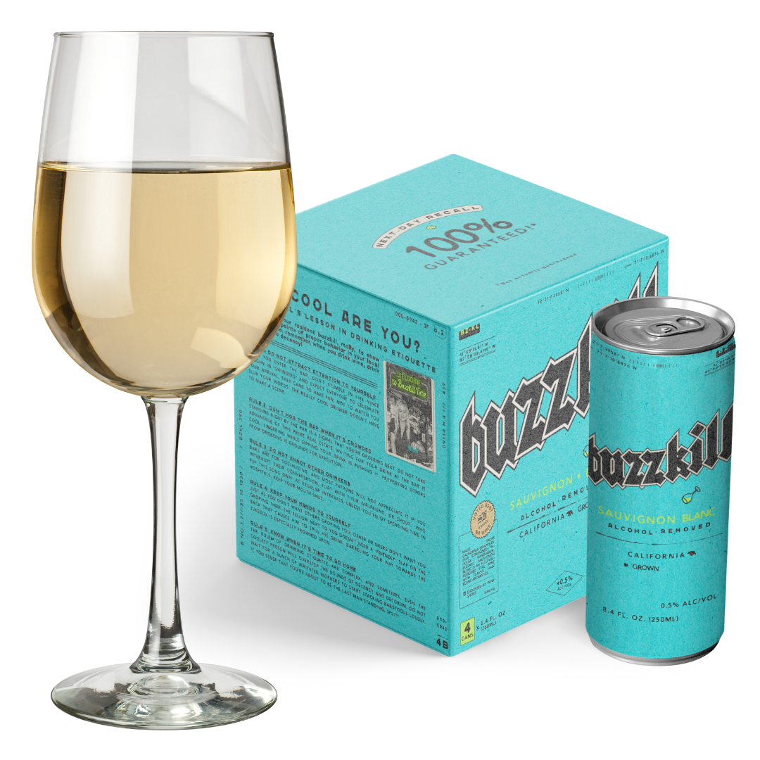 Sauvignon Blanc Alcohol-Removed Wine (4-pack) – Buzzkill Wines